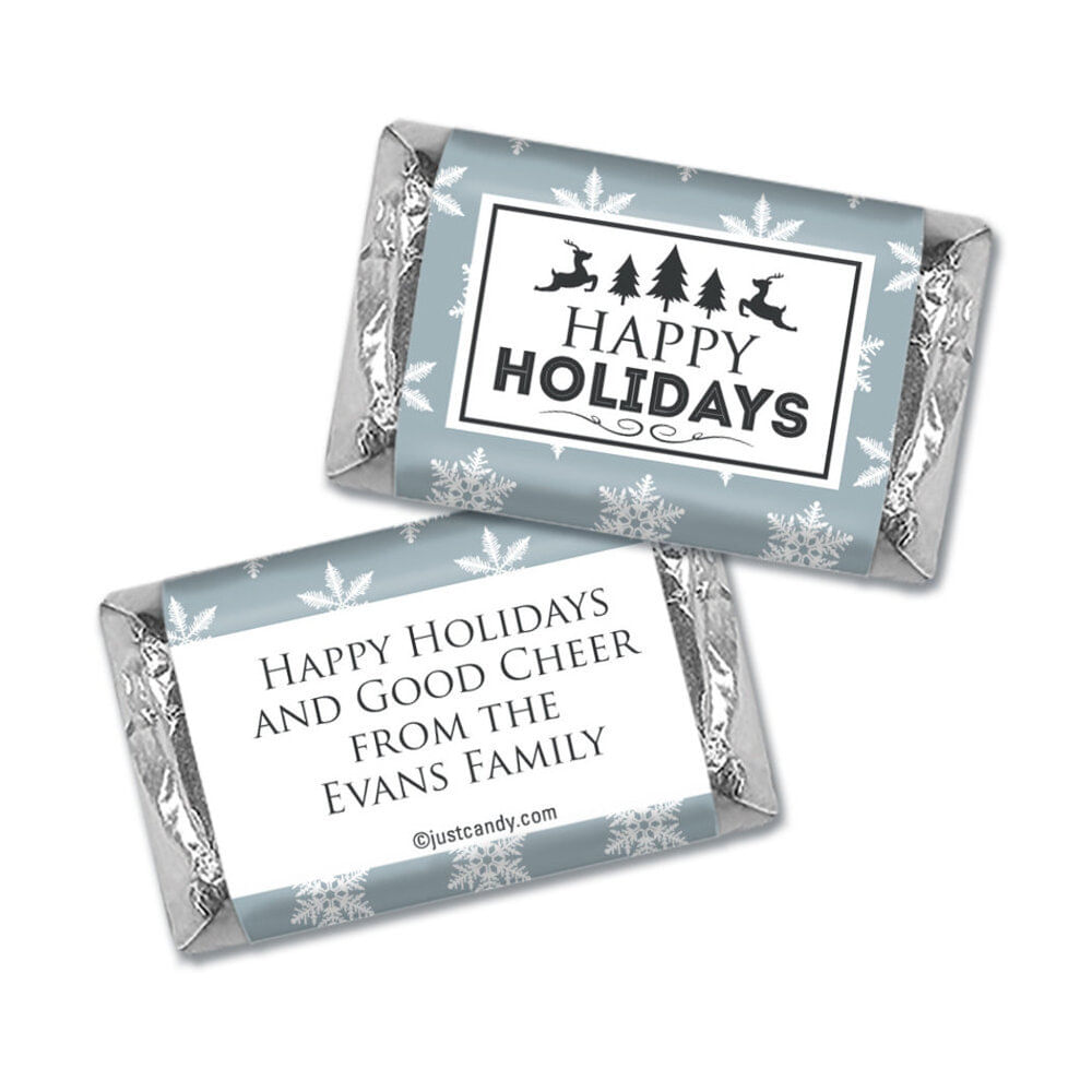 Personalized Christmas Mini Wrappers - JustCandy.com