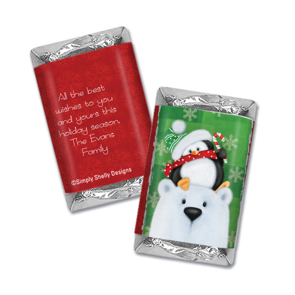 Personalized Christmas Mini Wrappers - JustCandy.com