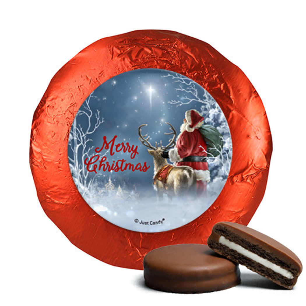 Christmas Starry Night Santa Chocolate Covered Oreos - JustCandy.com