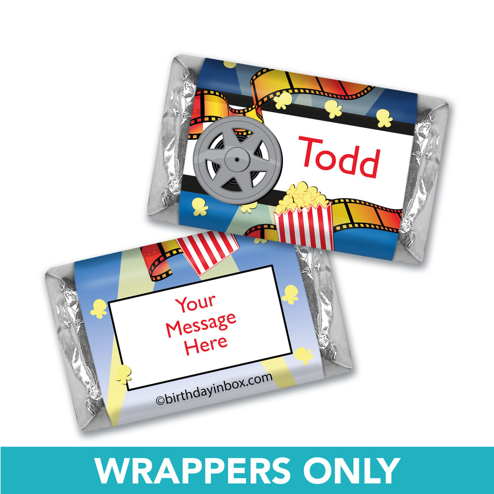 Birthday | Personalized Hershey's Mini Wrappers | Hollywood - JustCandy.com