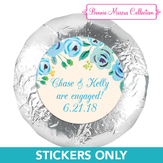 Engagement FavorsHere's Something Blue 1.25" Stickers (48 Stickers ...