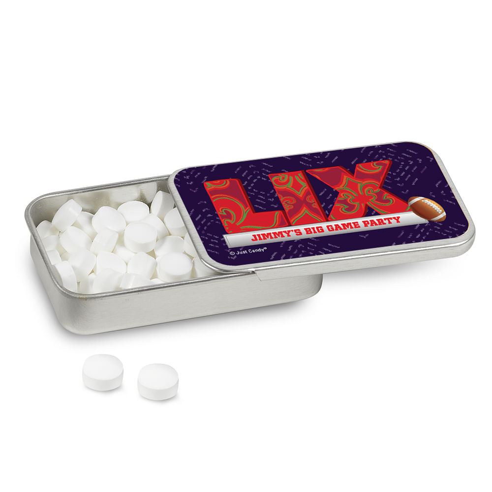 Personalized Football Party Themed Football Stadium Mint Tin ...