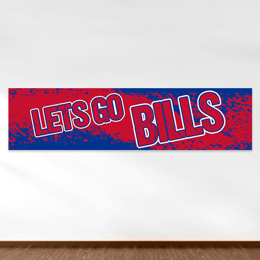 Let's Go Bills Football Party 5 Ft. Banner - JustCandy.com