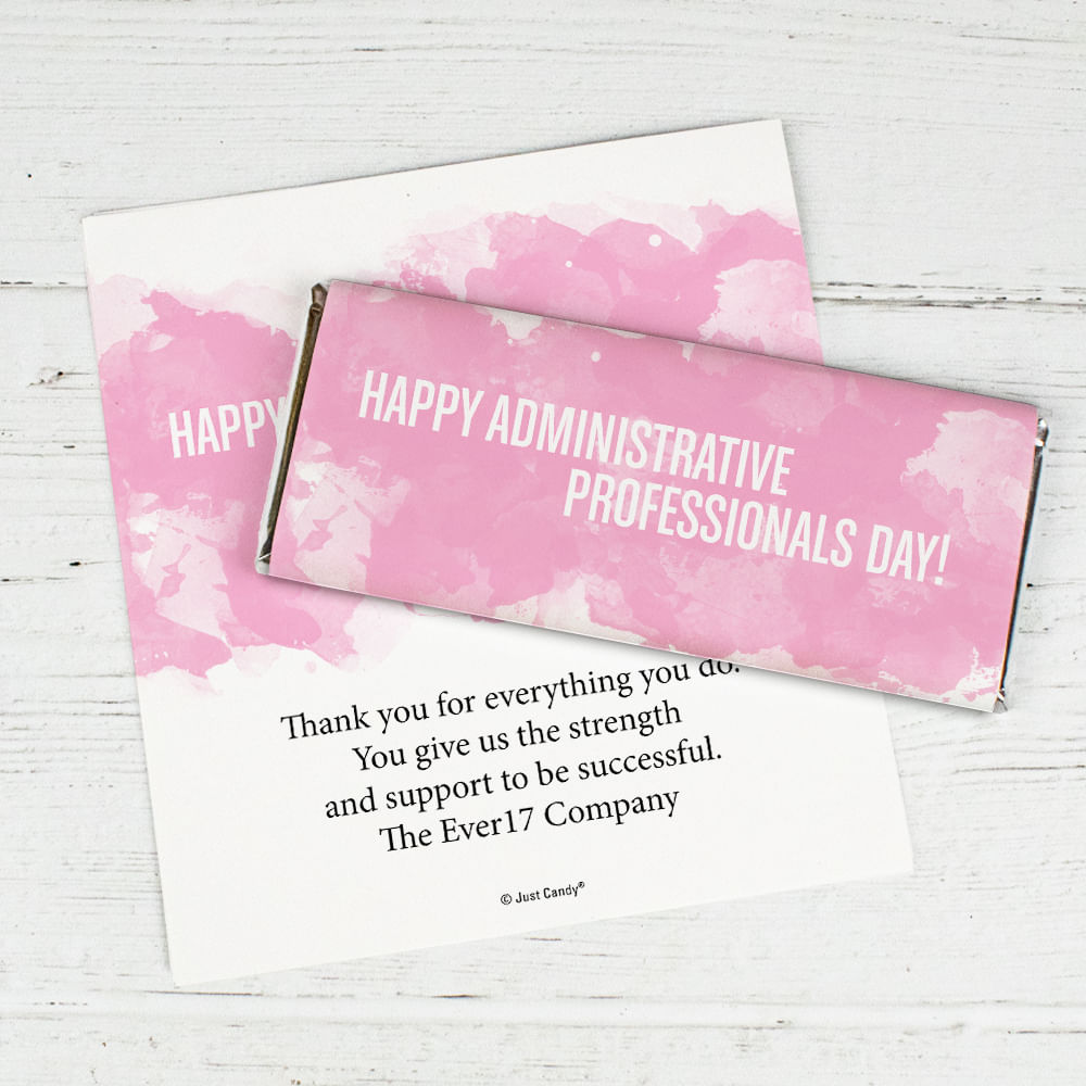 Administrative Professionals Day | Personalized Chocolate Bar Wrappers ...