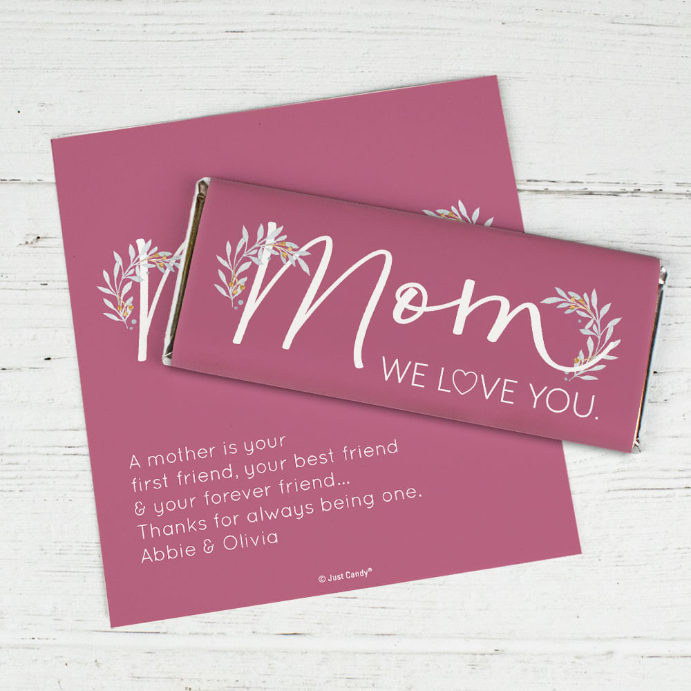 Personalized Mother's Day Forever Friend Chocolate Bar Wrappers ...