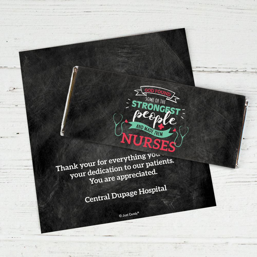 Personalized Nurse Appreciation Strongest People Chocolate Bar Wrappers ... Personalized Nurse Appreciation Strongest People Chocolate Bar Wrappers ...