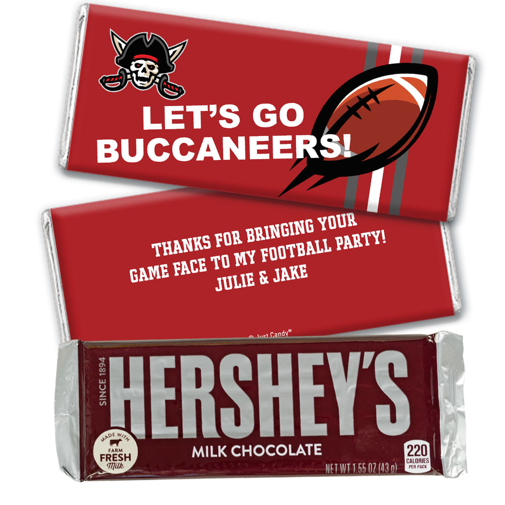 Personalized Buccaneers Football Party Hershey's Hershey's Milk ...