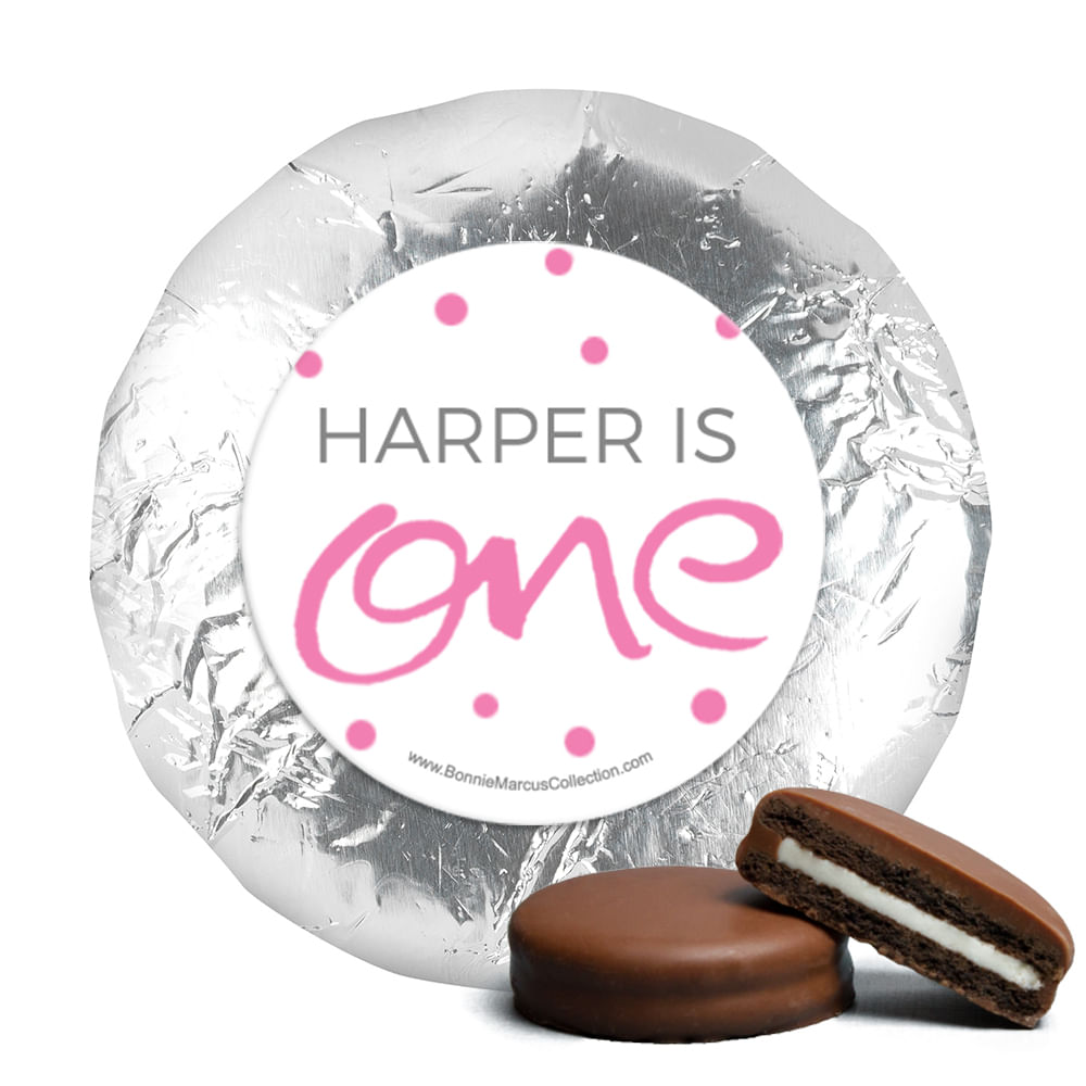 Personalized Doodle One First Birthday Milk Chocolate Covered Oreos ...