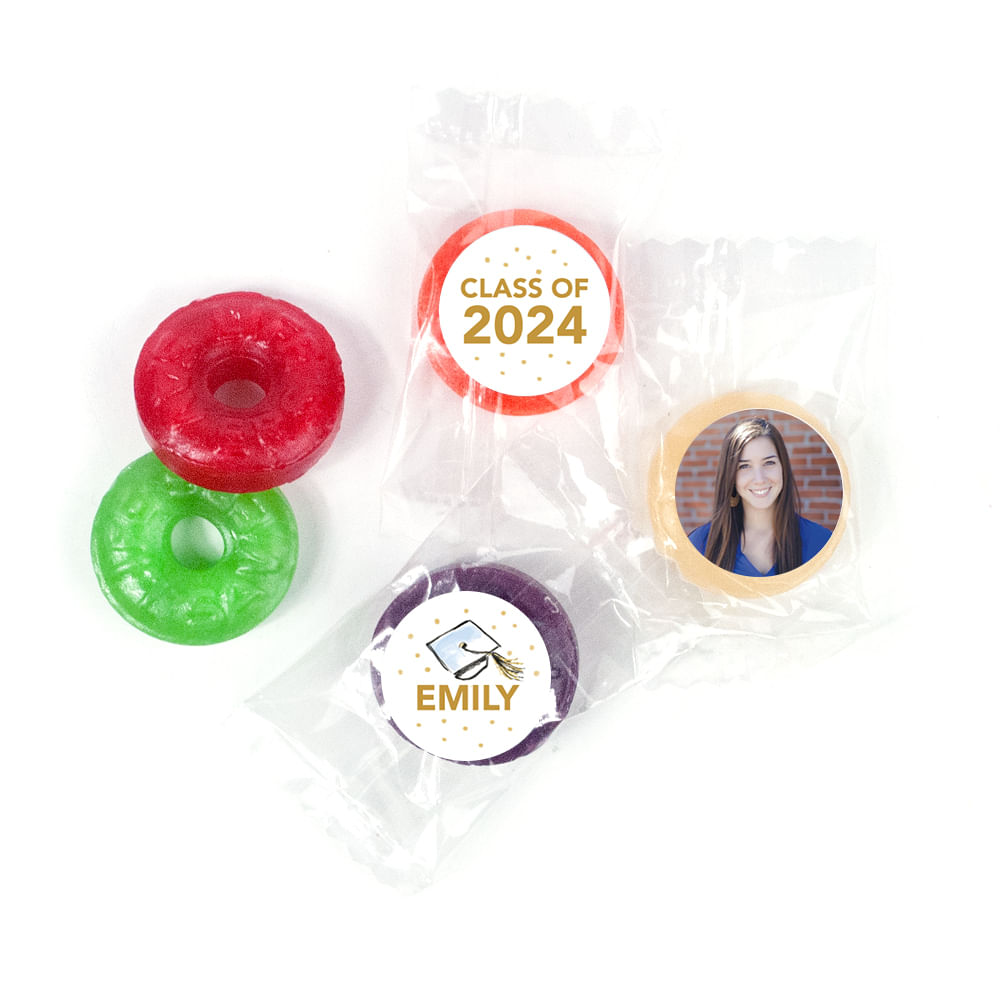 Personalized Bonnie Marcus Glitter Graduation Life Savers 5 Flavor Hard ...