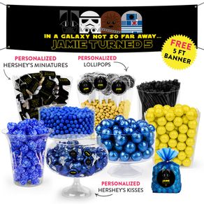 Personalized Kids Birthday Galactic Empire Themed Deluxe Candy Buffet ...