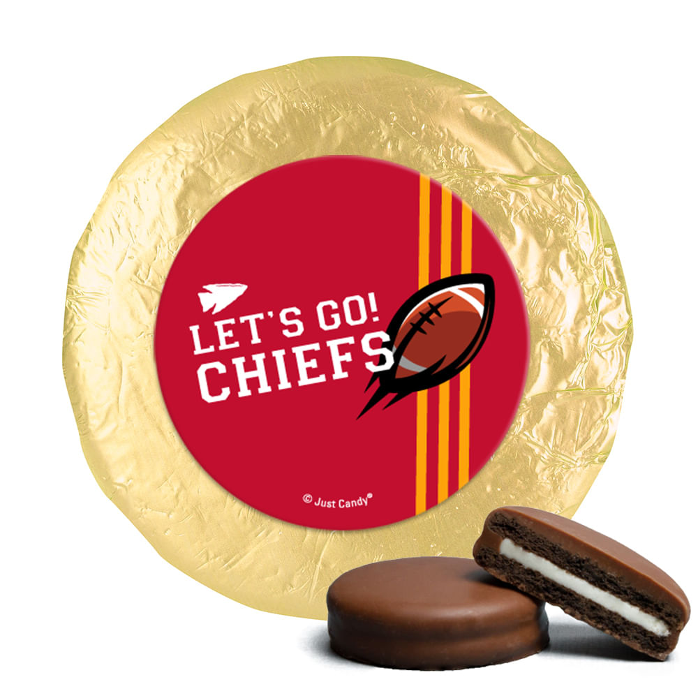 Chiefs Football Party Milk Chocolate Covered Oreos - JustCandy.com