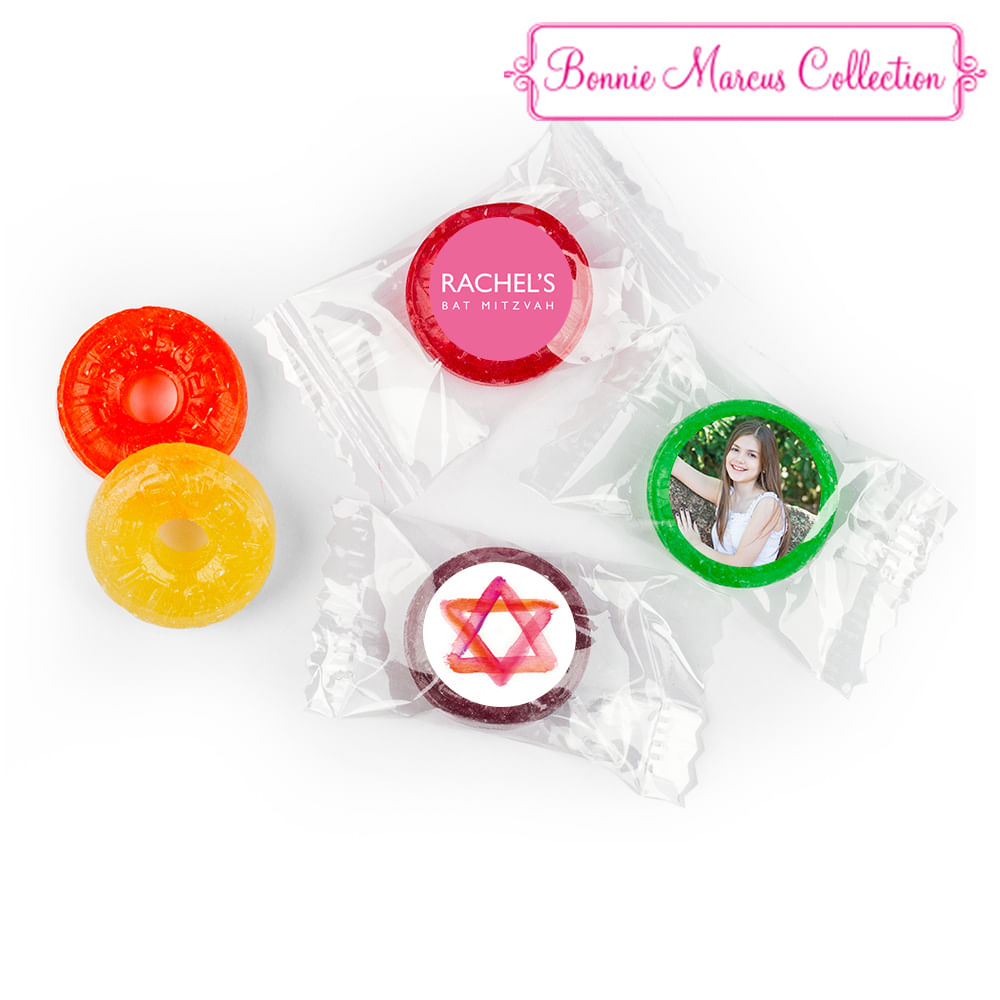 Bat Mitzvah Personalized Solid Pink LifeSavers 5 Flavor Hard Candy (300 ...
