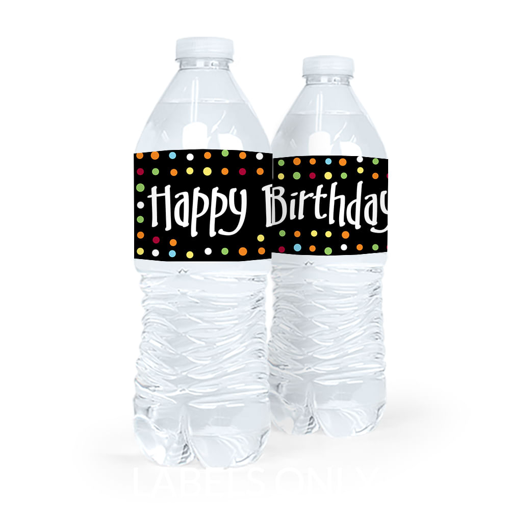 Personalized Birthday Surprise Water Bottle Sticker Labels (5 Labels ...