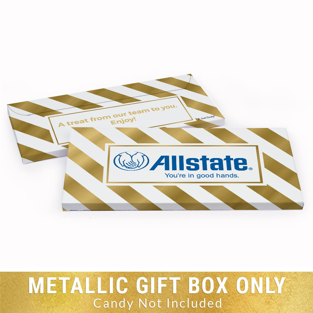 Deluxe Personalized Add Your Logo Stripes Candy Bar Favor Box ...