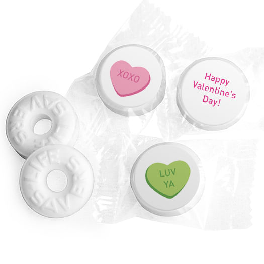 Valentine's Day Personalized Life Savers Mints Conversation Hearts Kid ...