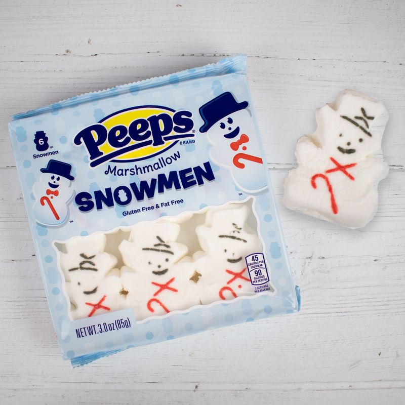 Christmas Peeps Marshmallow - Snowmen 6 Pack - JustCandy.com