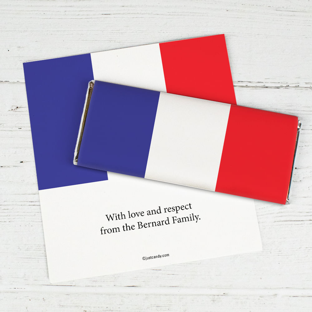 Olympic Party Favor | Personalized Chocolate Bar Wrappers | French Flag ...