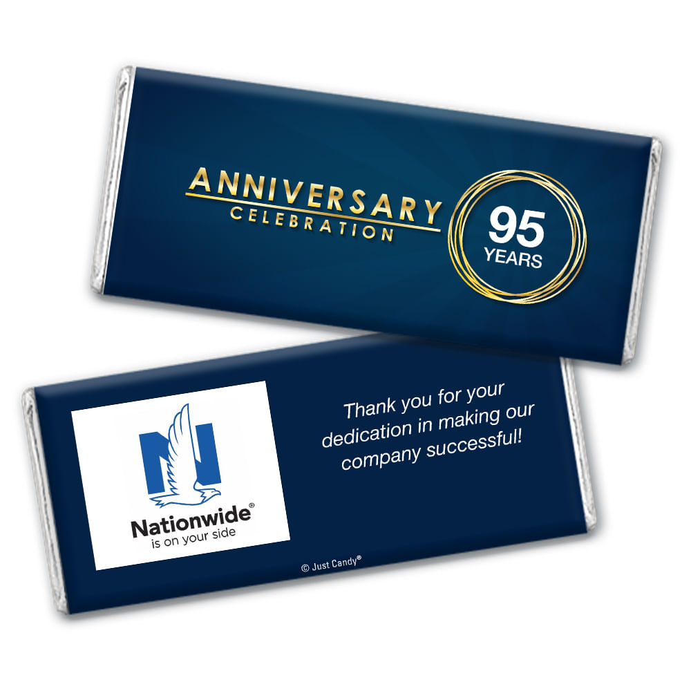 Personalized Work Anniversary Celebration Logo Chocolate Bar & Wrapper ...