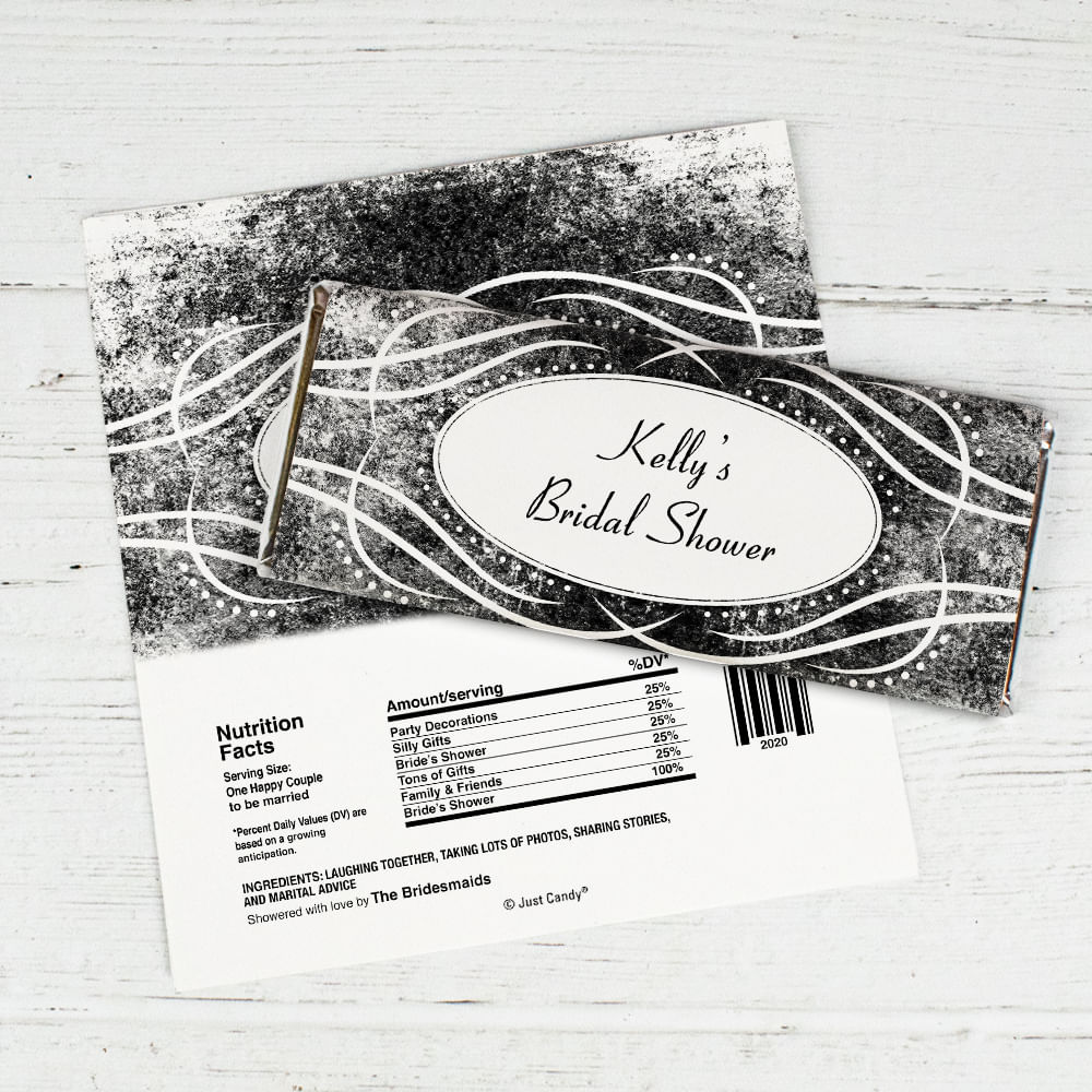 Bridal Shower Favor | Personalized Chocolate Bar Wrappers | Winter Snow ...
