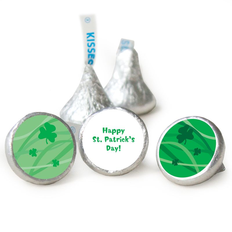 St. Patrick's Day Personalized Hershey's Kisses Ribbons and Clover ...