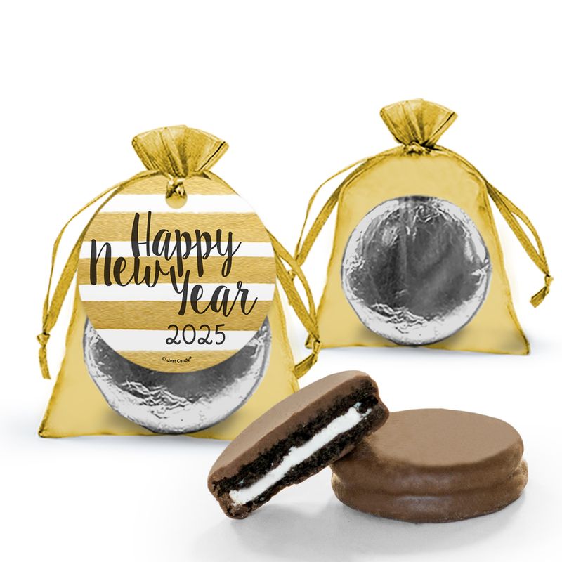 New Year's Eve Fireworks Chocolate Covered Oreo Cookie in Organza Bags ...
