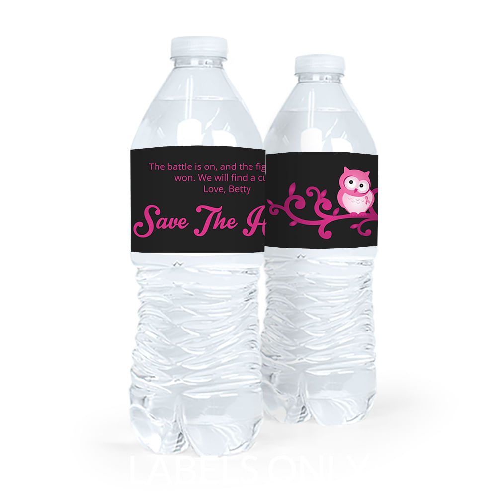 Personalized Breast Cancer Awareness Save the Hooters Water Bottle ...