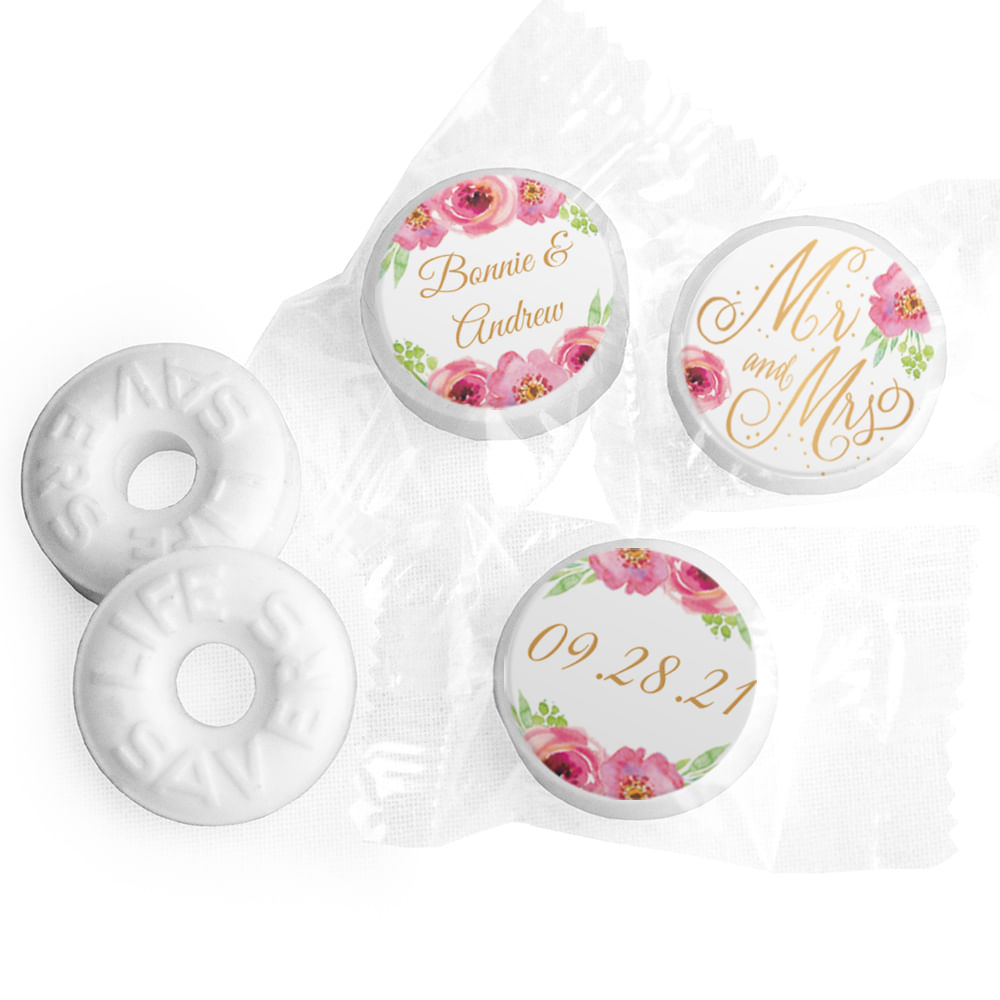 Personalized Bonnie Marcus Wedding Mr. & Mrs. Life Savers Mints ...
