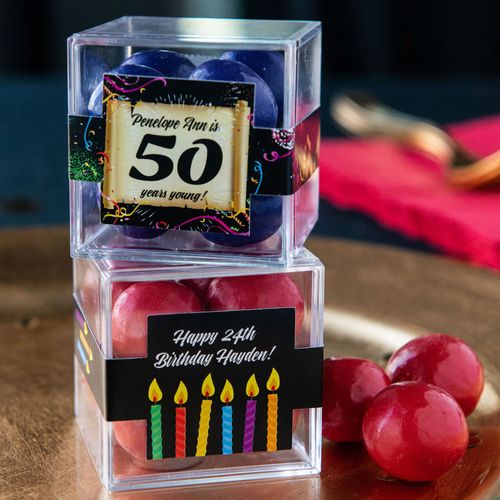 Personalized 50th Birthday Candy Filled Favors