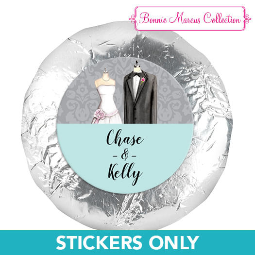 Wedding Wedding Reception Favors 1.25" Stickers (48 Stickers ...