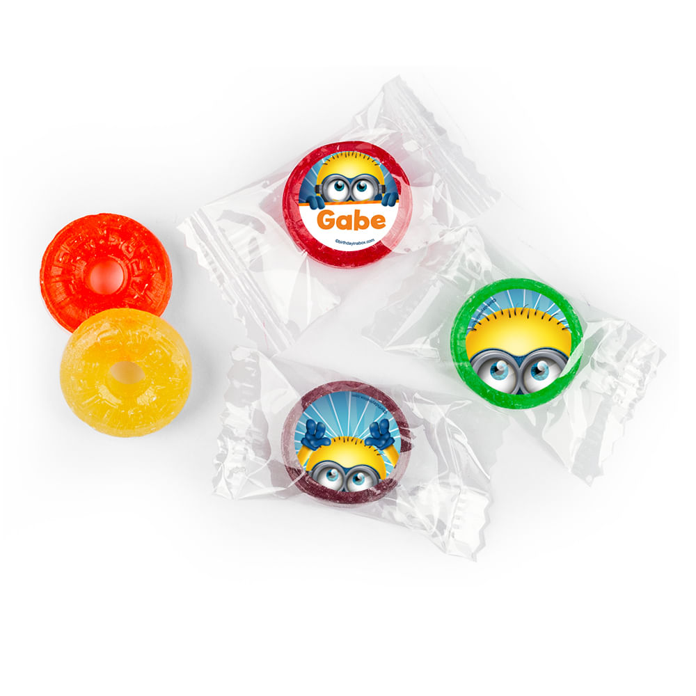 Birthday Despicable Me Themed Personalized 5 Flavor Hard Candy ...