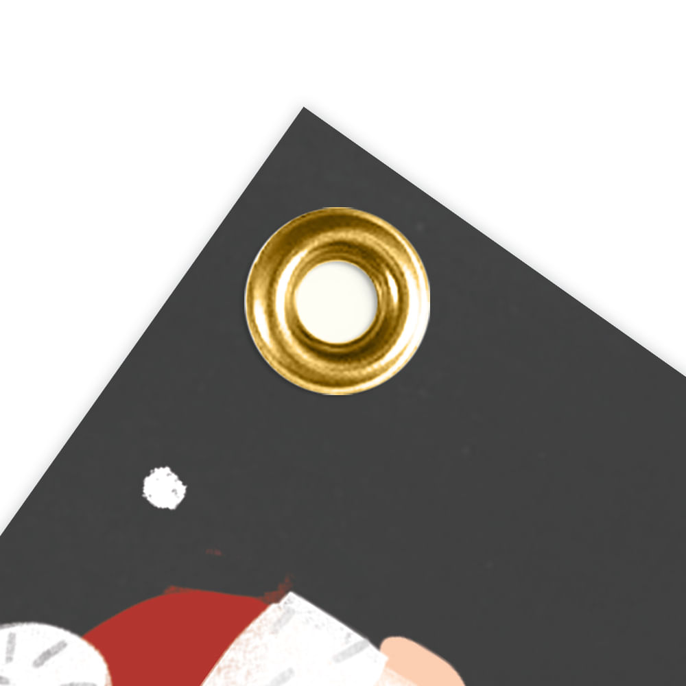 Personalized Bonnie Marcus Christmas Snowy Santa 5 Ft. Banner ...