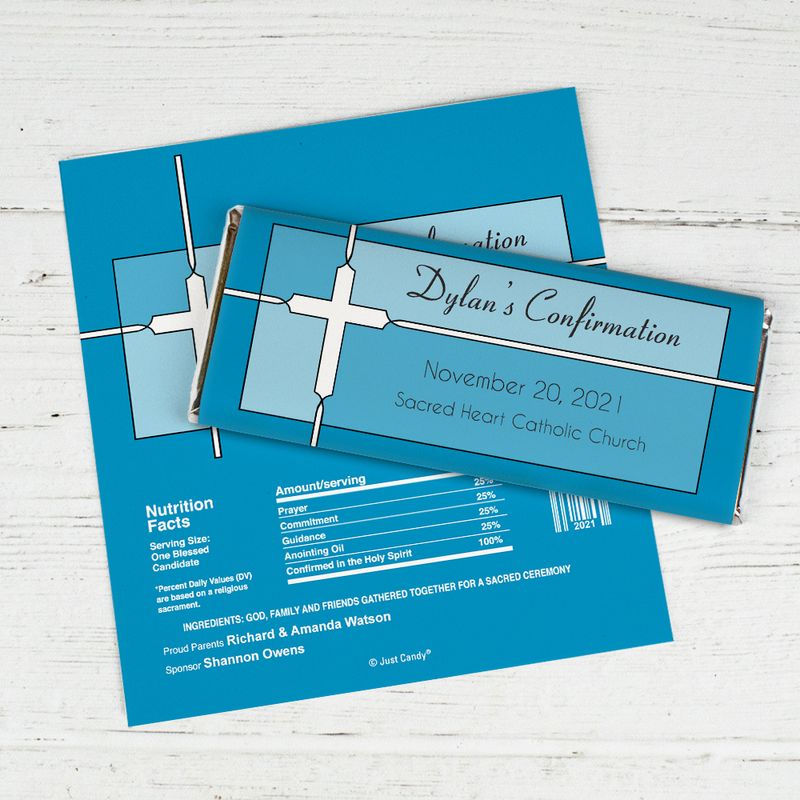 Confirmation | Personalized Chocolate Bar Wrappers | Stained Glass ...