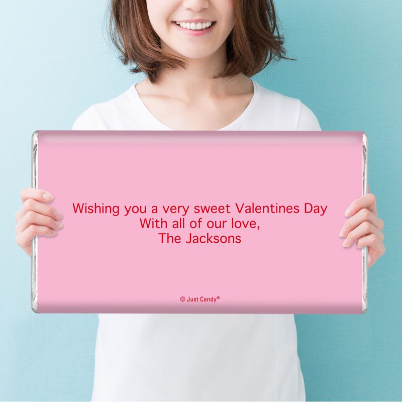 Personalized Valentine's Day Hugs and Kisses Giant 5lb Hershey's ...