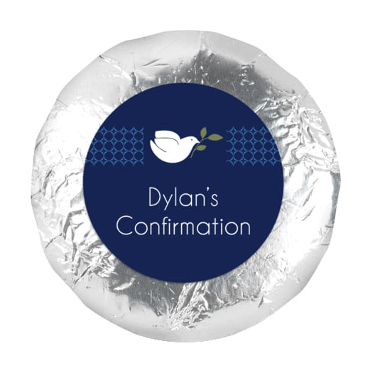Confirmation 1.25" Sticker Peace Dove Navy Blue (48 Stickers ...