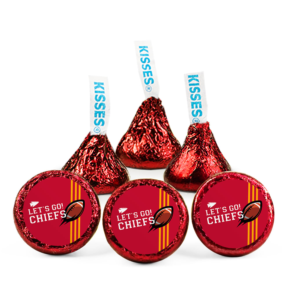 Personalized Chiefs Football Party Deluxe Candy Buffet - JustCandy.com