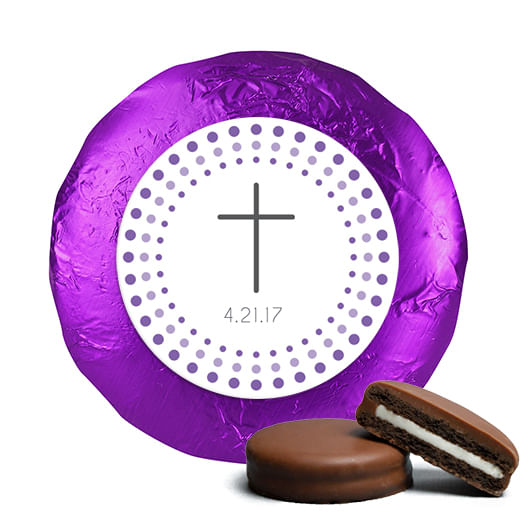 Communion Chocolate Covered Oreos Circled Cross - JustCandy.com