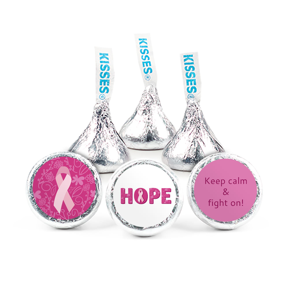 Personalized Breast Cancer Awareness Live Love Hope 3/4" Stickers (108 ...
