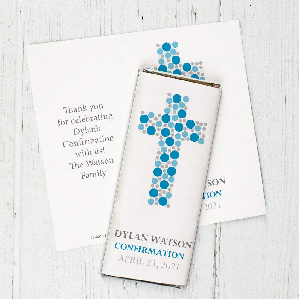 Confirmation Personalized Chocolate Bar Wrappers - JustCandy.com