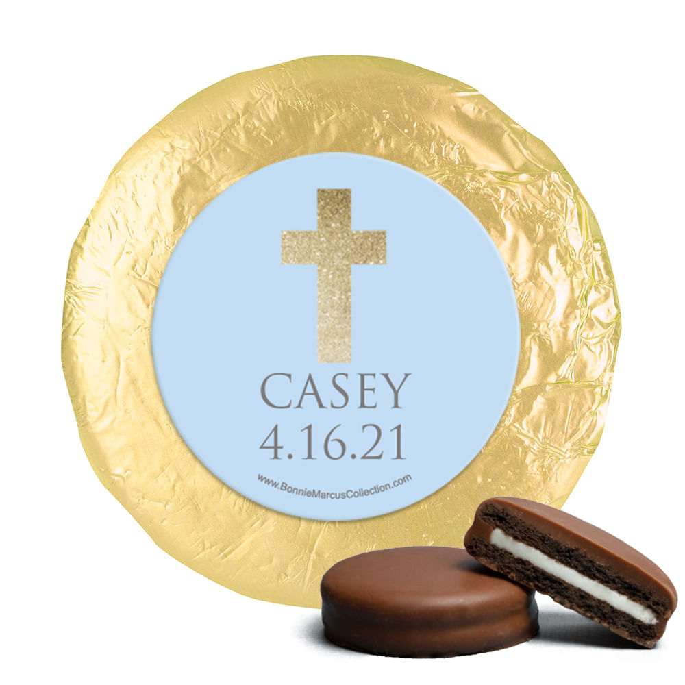 Personalized Boy First Communion Glitter Cross Chocolate Covered Oreos ...