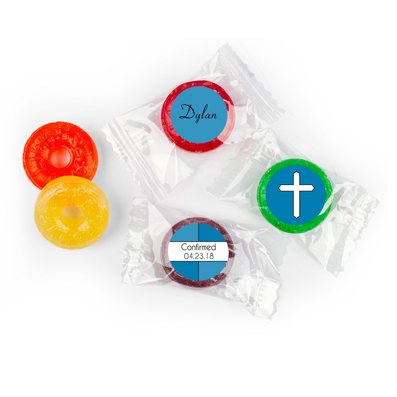Confirmation Personalized LifeSavers 5 Flavor Hard Candy Stained Glass ...