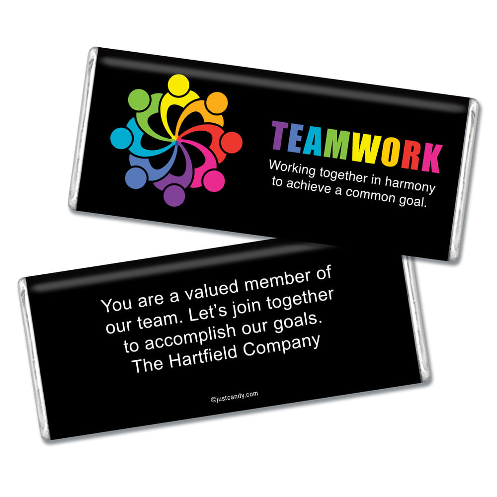 Business Team | Personalized Chocolate Bar | All Hands In Teamwork ...
