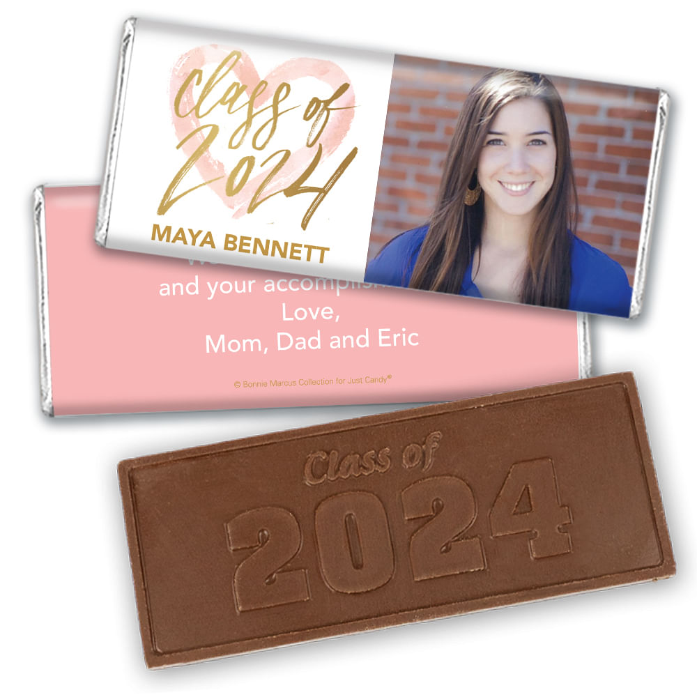 Personalized Bonnie Marcus Heart of a Graduate Chocolate Bar & Wrapper ...
