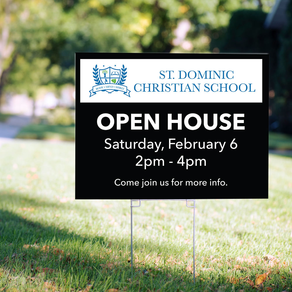 Custom Real Estate Open House Yard Sign - JustCandy.com