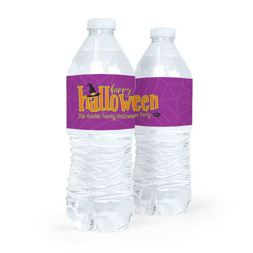 Personalized Halloween Spirit Water Bottle Labels (5 Labels ...
