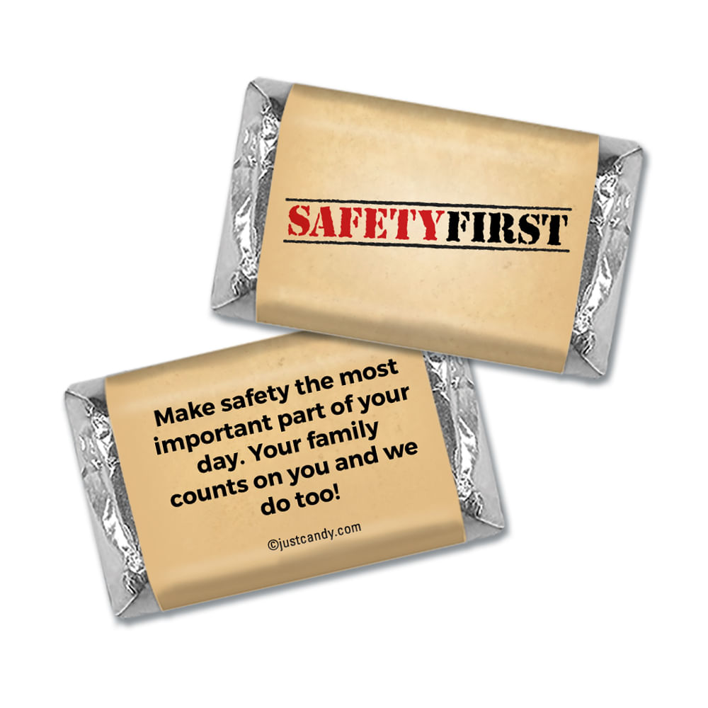 Personalized National Safety Month "Safety First" Hershey's Miniature ...