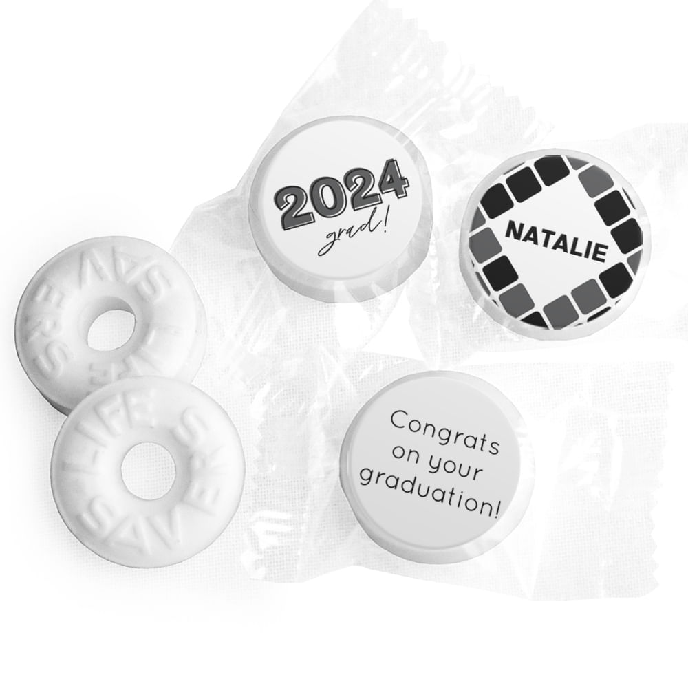 Personalized Graduation Steps to Success Life Savers Mints - JustCandy.com