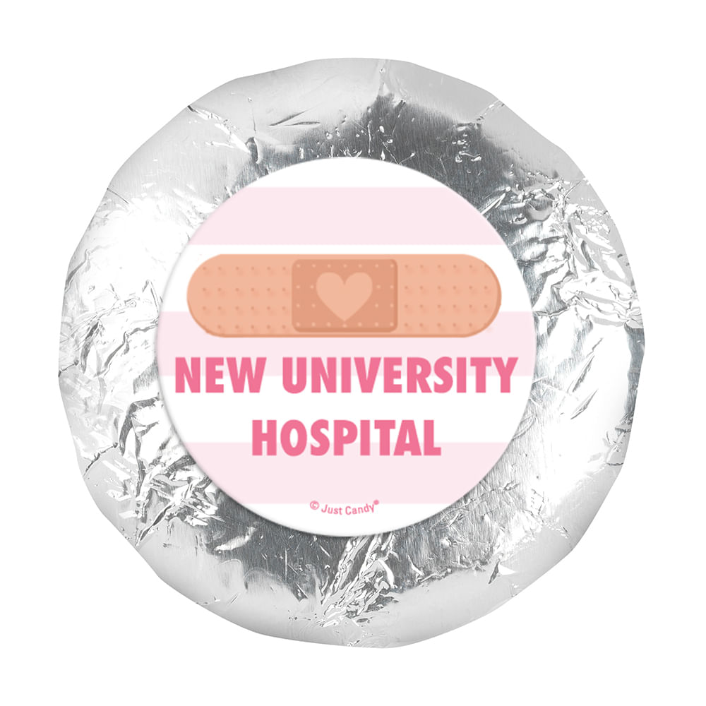 Personalized Nurse Appreciation Stripes 1.25" Stickers (48 Stickers ...