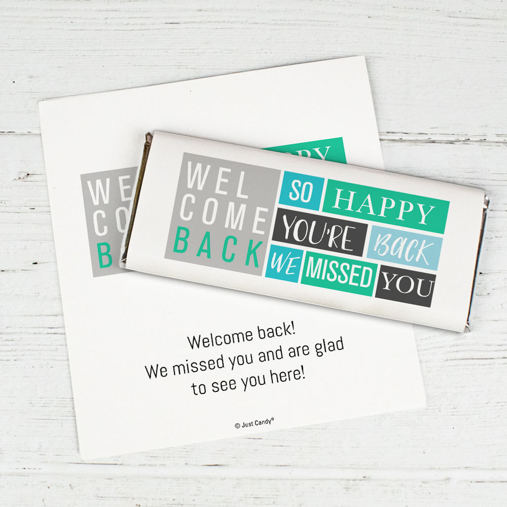 Personalized Happy Blocks Chocolate Bar Wrappers - JustCandy.com