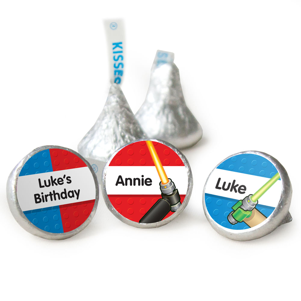 Birthday Space Toys Personalized Assembled Kisses - JustCandy.com