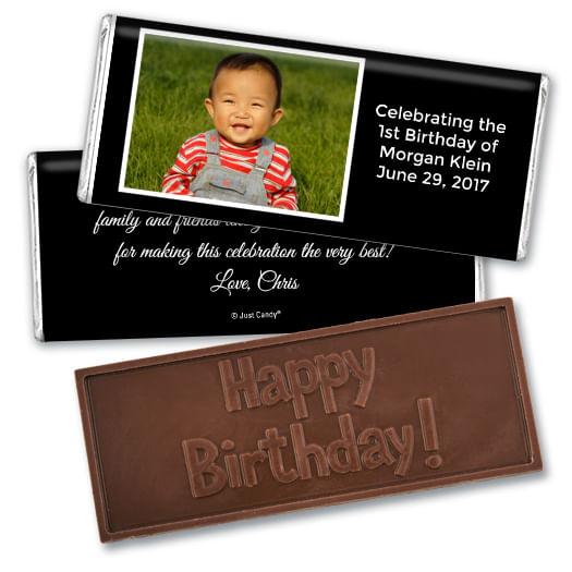 Personalized Birthday Embossed Happy birthday Chocolate Bar Photo ...